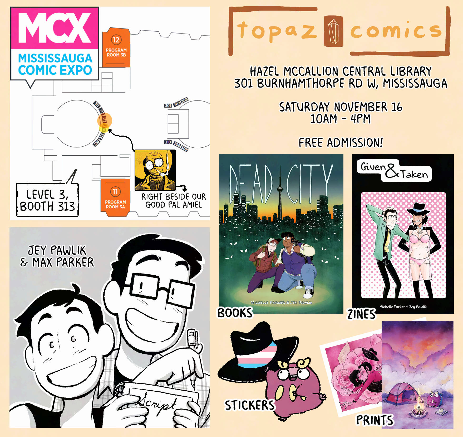 Topaz Comics @ MCX 2024! – Topaz Comics